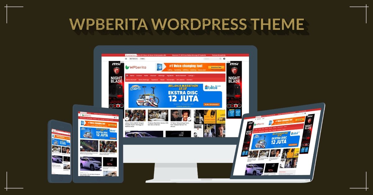 Wpberita Theme Wordpress Berita - Kentooz.com